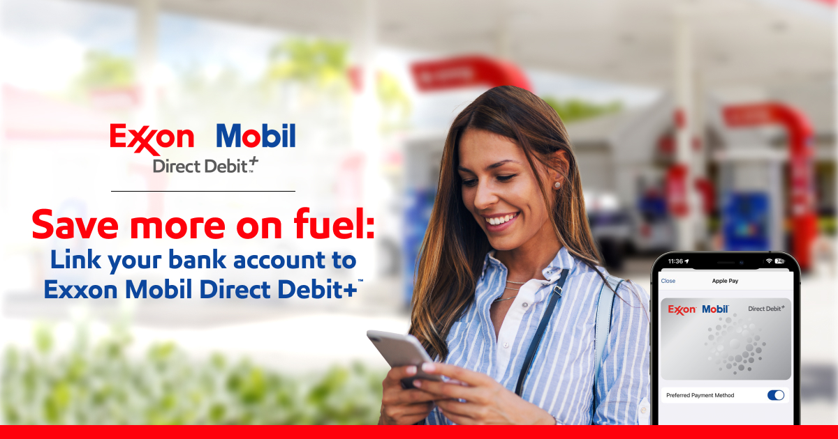 Gas Debit Card | Exxon Mobil Direct Debit+